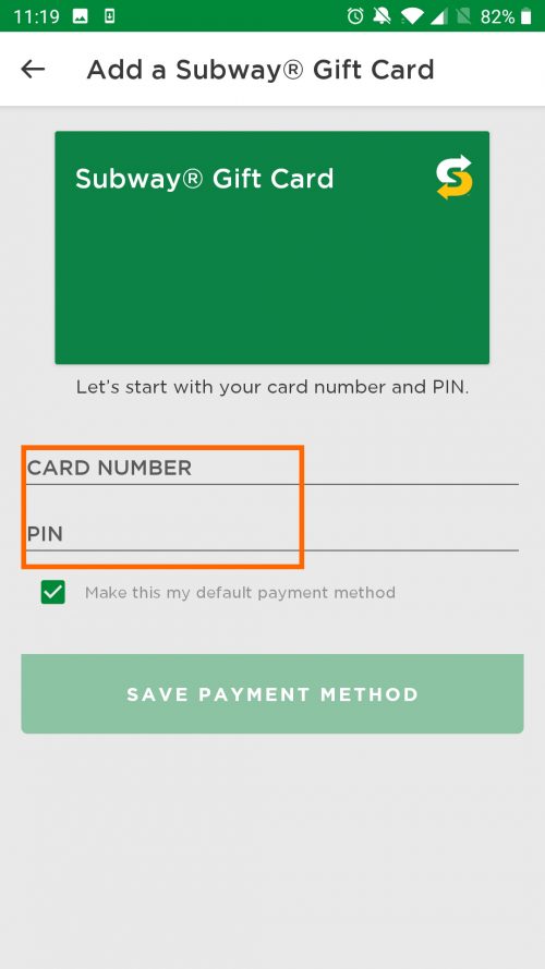 Subway Online Gift Card (Electronic Delivery) - Coincards Canada